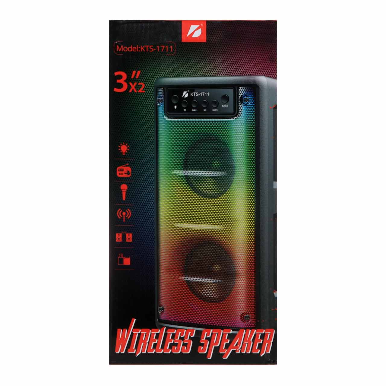 اسپیکر بی سیم BIG SOUND مدل KTS-1711 - مشکی - فروشگاه - پنل فروشگاهی eways