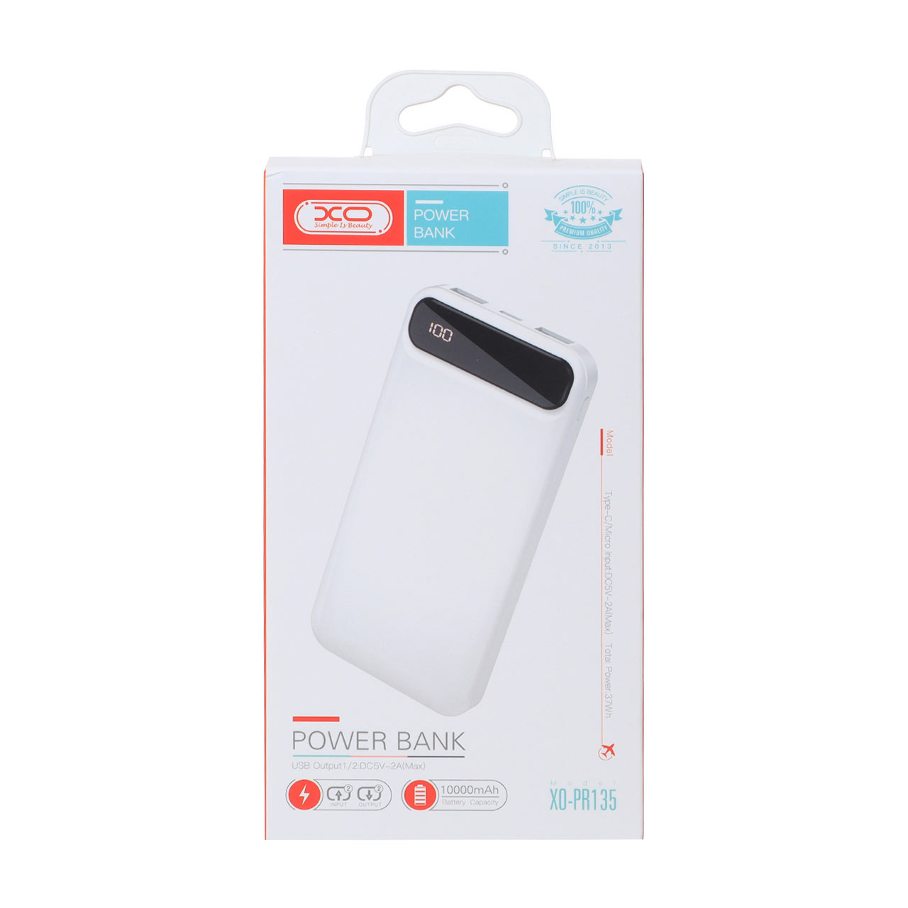 پاوربانک XO 10W 10000mAh مدل XO-PR135 - سفید - فروشگاه - پنل فروشگاهی eways