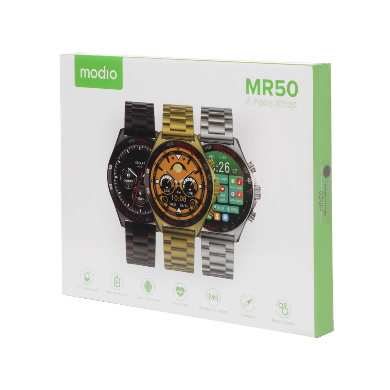 ساعت هوشمند modio مدل MR50 - مشکی - MMS (گارانتی شش ماهه ایویز) - فروشگاه - پنل فروشگاهی eways