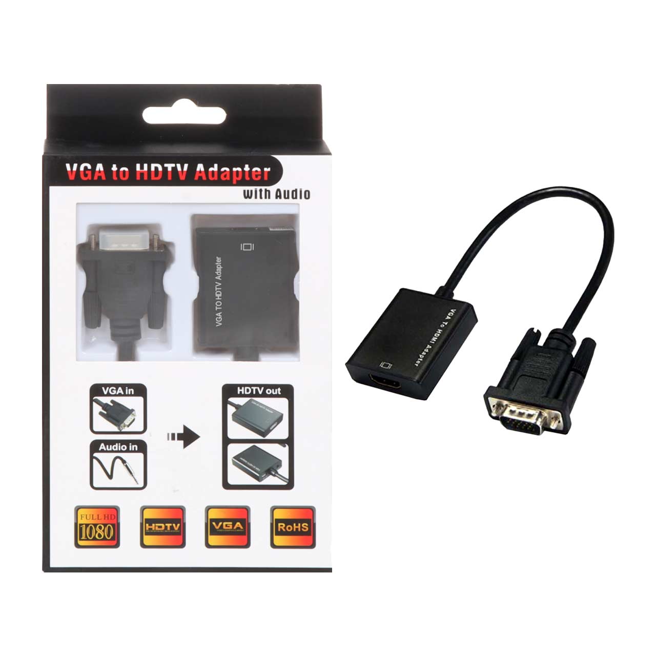 کابل تبدیل V-net VGA To HDMI - فروشگاه - پنل فروشگاهی eways